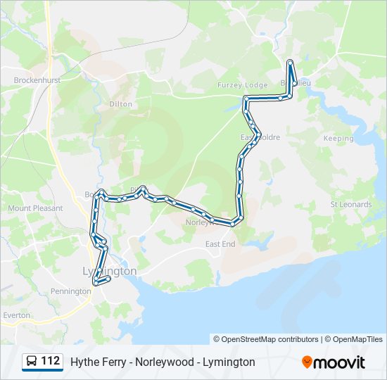 112 Route: Schedules, Stops & Maps - Beaulieu (Updated)