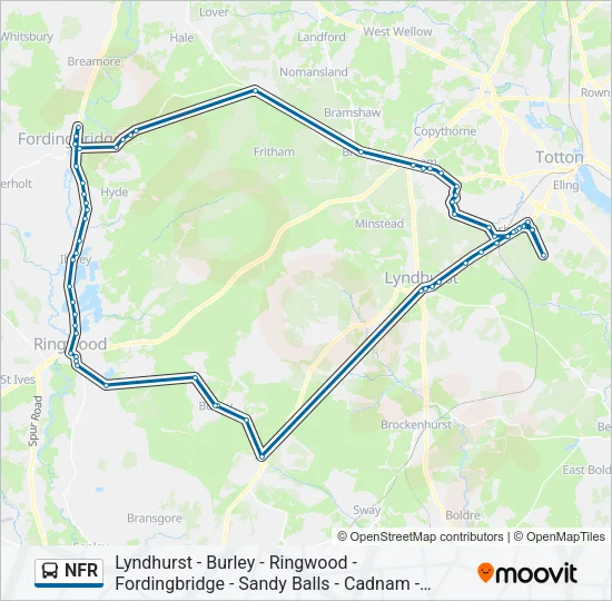 NFR Route: Schedules, Stops & Maps - Lyndhurst (Updated)