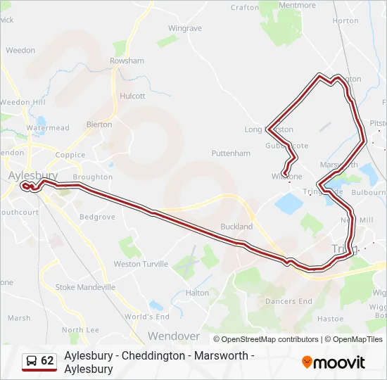 62 Route: Schedules, Stops & Maps - Aylesbury (Updated)