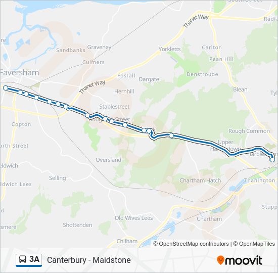 3a Route: Schedules, Stops & Maps - Faversham (Updated)