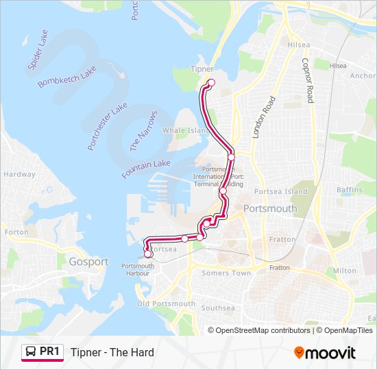 PR1 Route: Schedules, Stops & Maps - Portsmouth (Updated)
