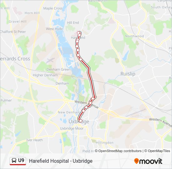 U9 Route: Schedules, Stops & Maps - Uxbridge (Updated)