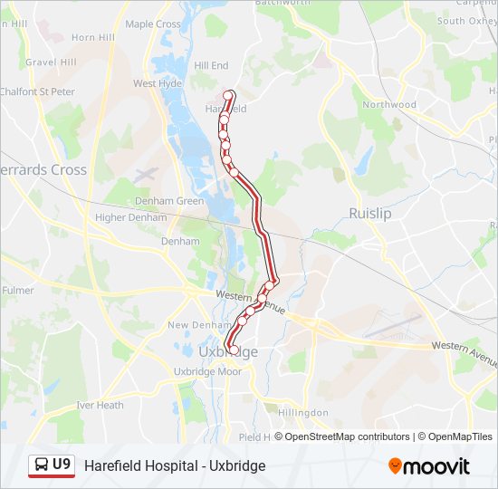 u9 Route: Schedules, Stops & Maps - Uxbridge (Updated)