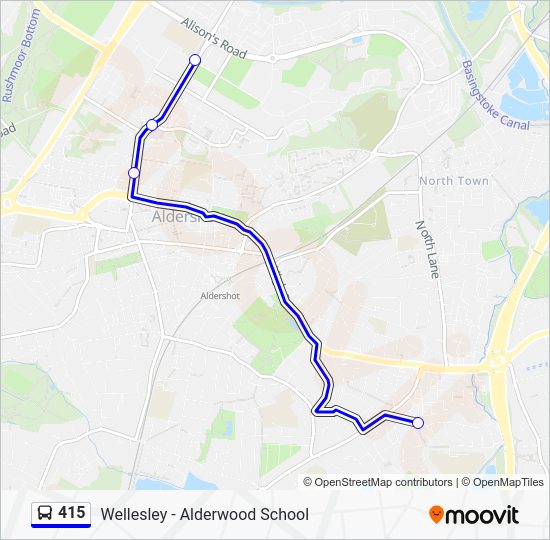 415 Route: Schedules, Stops & Maps - Montgomery Lines (Updated)