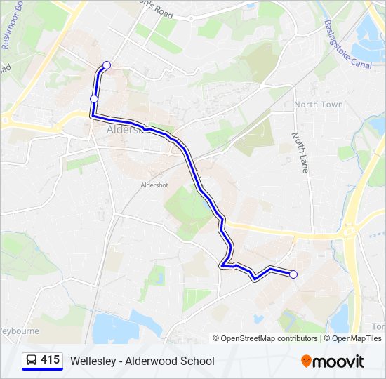 415 Route: Schedules, Stops & Maps - Montgomery Lines (Updated)