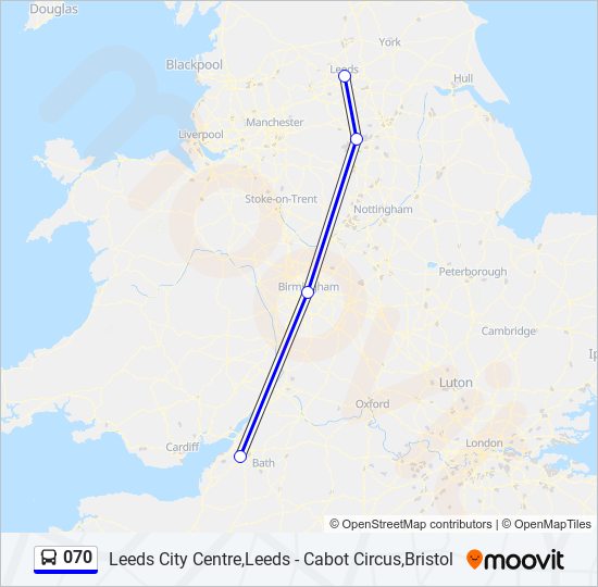070 Route: Schedules, Stops & Maps - Cabot Circus (Updated)