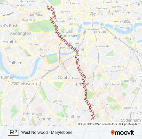 2 Route: Schedules, Stops & Maps - West Norwood (Updated)