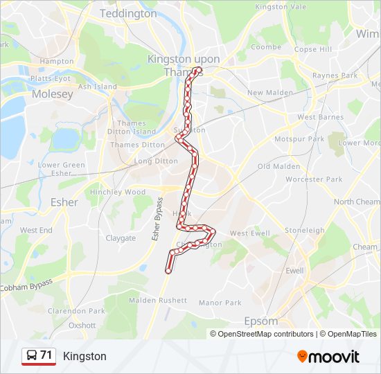 71 Route: Schedules, Stops & Maps - Kingston (Updated)