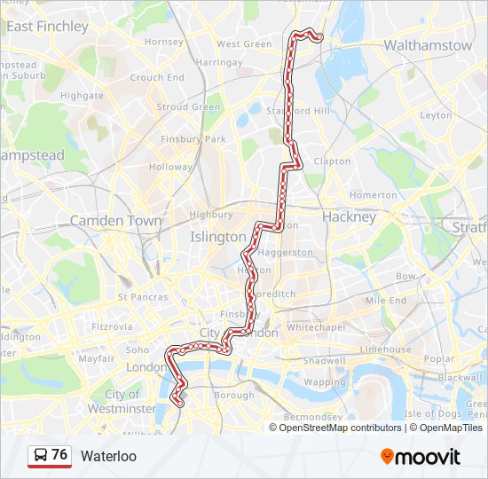 76 Route: Schedules, Stops & Maps - Waterloo (Updated)