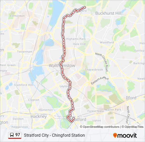 97 Route: Schedules, Stops & Maps - Stratford City (Updated)