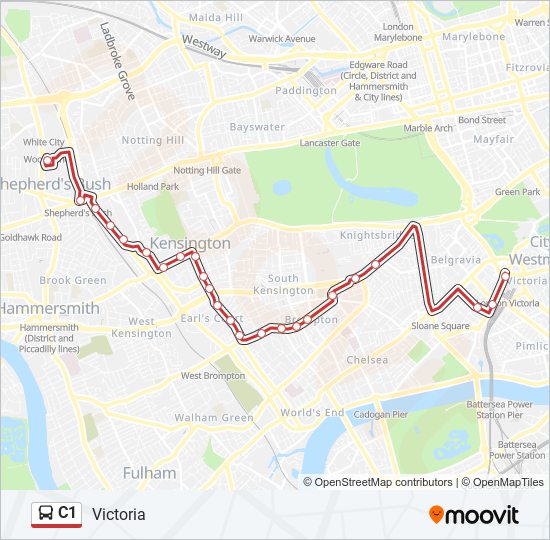 c1 Route: Schedules, Stops & Maps - Victoria (Updated)