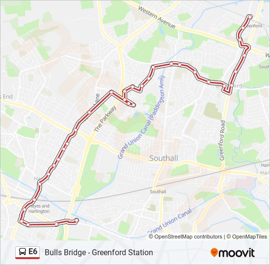 e6 Route: Schedules, Stops & Maps - Bulls Bridge (Updated)