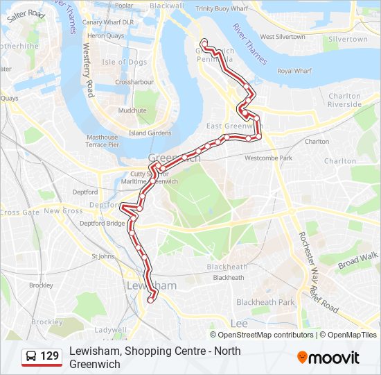 129 Route: Schedules, Stops & Maps - North Greenwich (Updated)