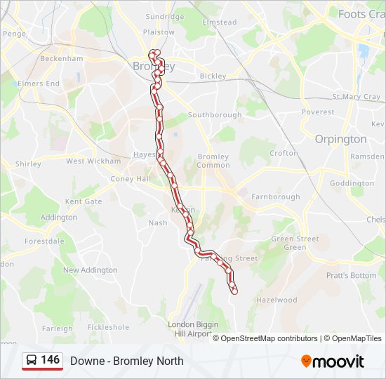 146 Route: Schedules, Stops & Maps - Bromley North (Updated)