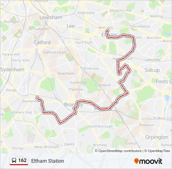 162 Route: Schedules, Stops & Maps - Eltham Station (Updated)