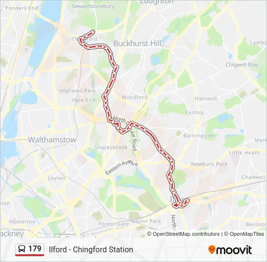 179 Route: Schedules, Stops & Maps - Chingford Station (Updated)