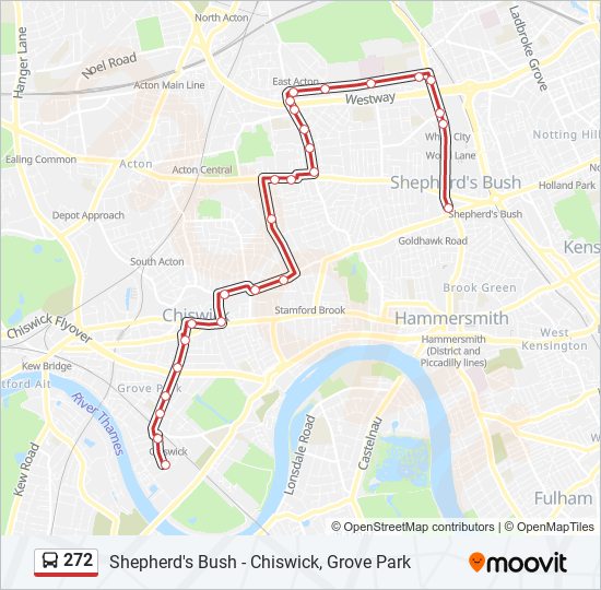 272 Route: Schedules, Stops & Maps - Chiswick, Grove Park (Updated)