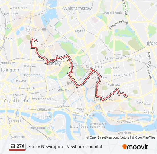 276 Route: Schedules, Stops & Maps - Stoke Newington (Updated)