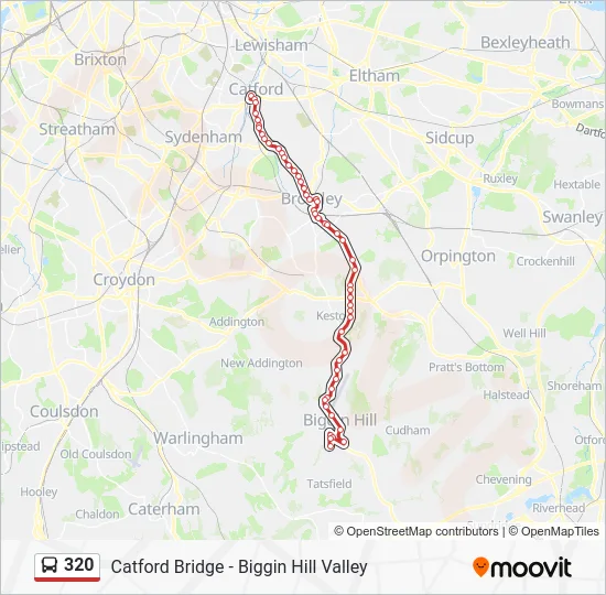 320 Route: Schedules, Stops & Maps - Biggin Hill Valley (Updated)
