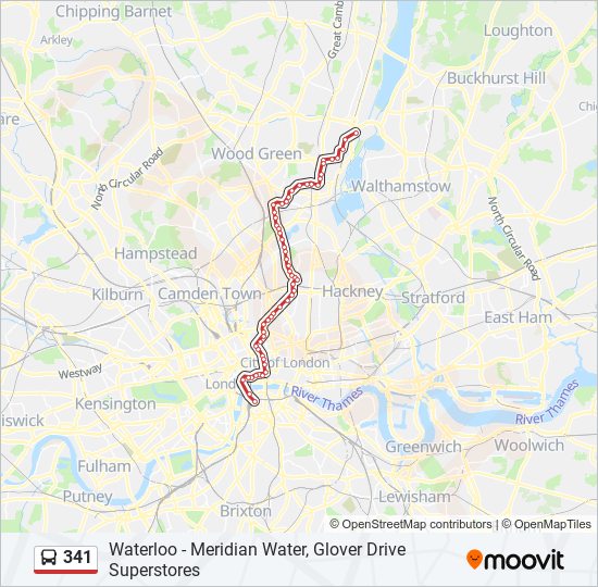 341 Route: Schedules, Stops & Maps - Waterloo (Updated)