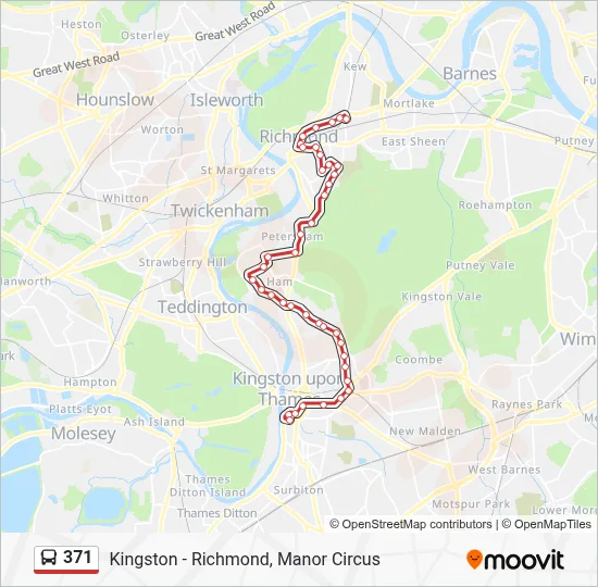 371 Route: Schedules, Stops & Maps - Kingston (Updated)