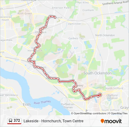 372 Route: Schedules, Stops & Maps - Lakeside (Updated)