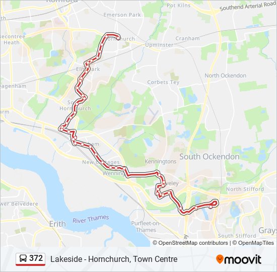 372 Route: Schedules, Stops & Maps - Lakeside (Updated)