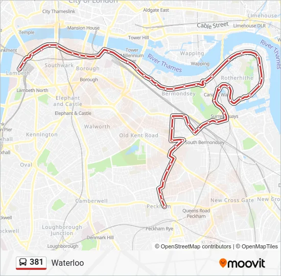 381 Route: Schedules, Stops & Maps - Waterloo (Updated)