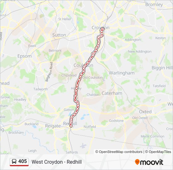 405 Route: Schedules, Stops & Maps - West Croydon (Updated)