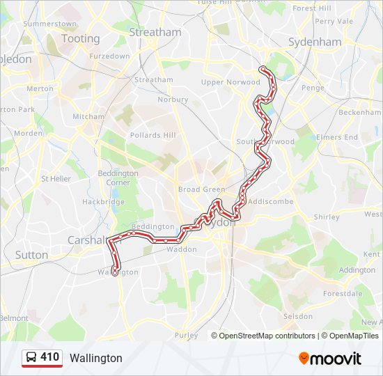 410 Route: Schedules, Stops & Maps - Wallington (Updated)