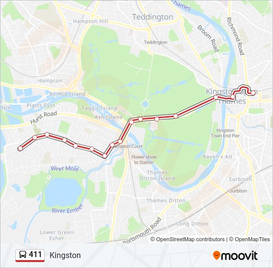 411 Route: Schedules, Stops & Maps - Kingston (Updated)