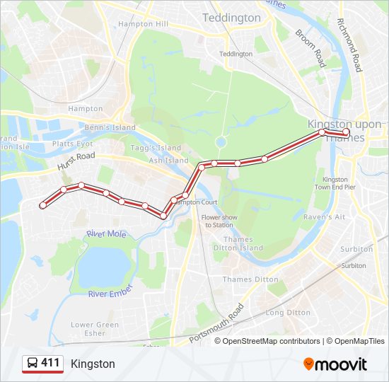 411 Route: Schedules, Stops & Maps - Kingston (Updated)