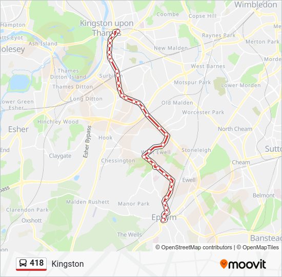 418 Route: Schedules, Stops & Maps - Kingston (Updated)