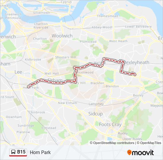 b15 Route: Schedules, Stops & Maps - Horn Park (Updated)