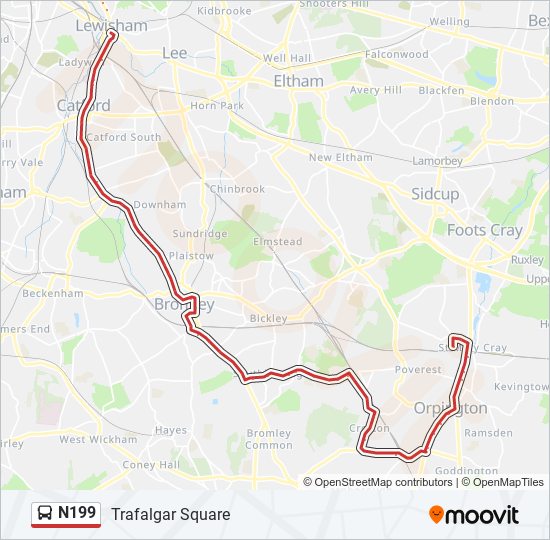 n199 Route: Schedules, Stops & Maps - Trafalgar Square (Updated)