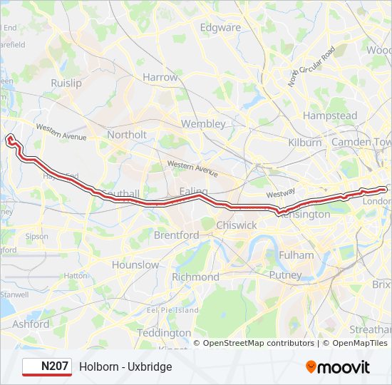 n207 Route: Schedules, Stops & Maps - Uxbridge (Updated)