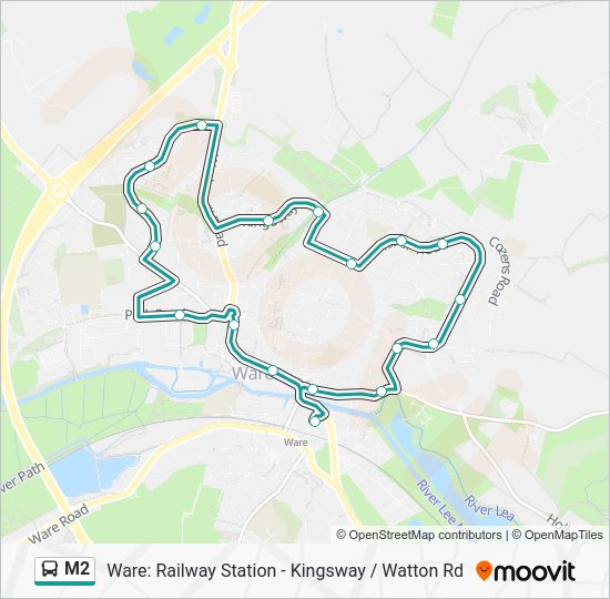m2 Route: Schedules, Stops & Maps - Ware (Updated)