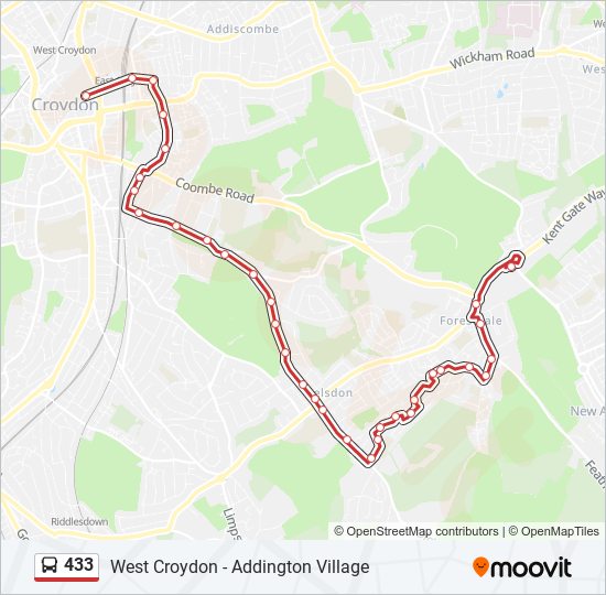 433 Route: Schedules, Stops & Maps - Addington Village (Updated)