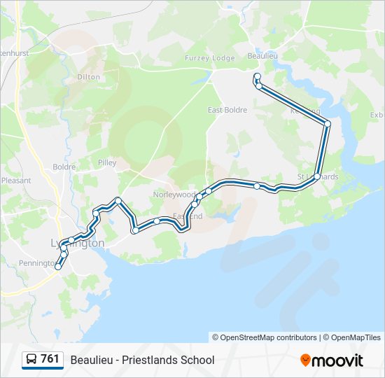 761 Route: Schedules, Stops & Maps - Pennington (Updated)