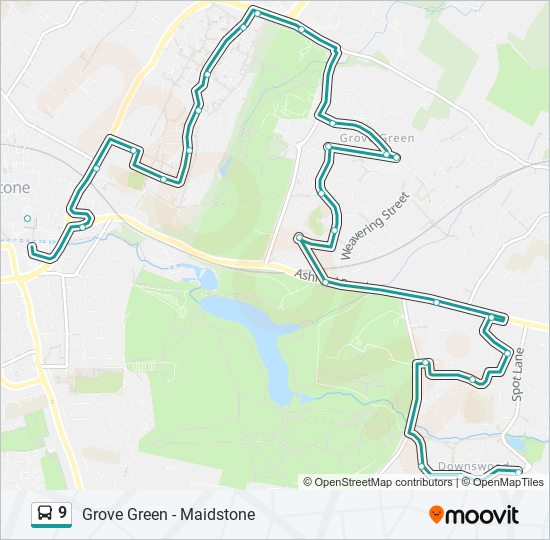 9 Route: Schedules, Stops & Maps - Maidstone (Updated)