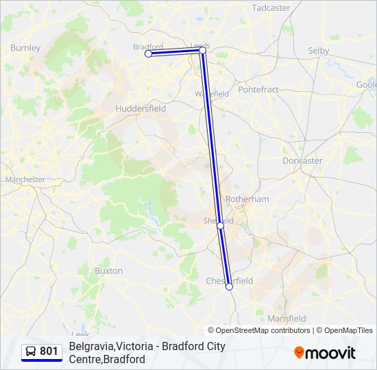 801 Route: Schedules, Stops & Maps - Bradford City Centre (Updated)