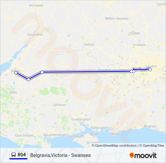 804 Route: Schedules, Stops & Maps - Bristol (Updated)