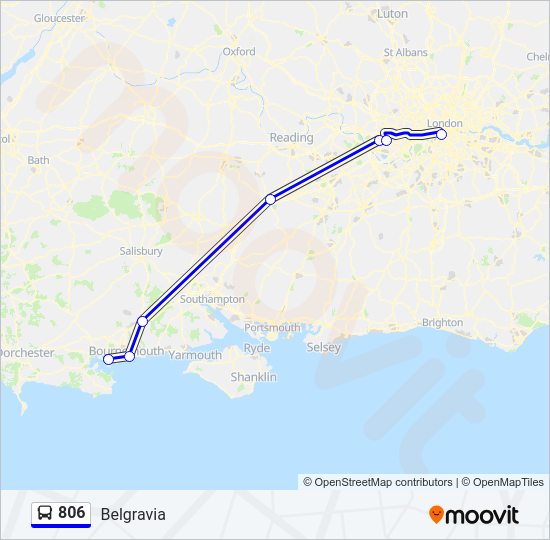 806 Route: Schedules, Stops & Maps - Belgravia (Updated)