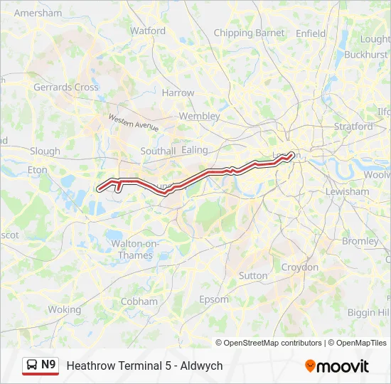 N9 Route: Schedules, Stops & Maps - Aldwych (Updated)