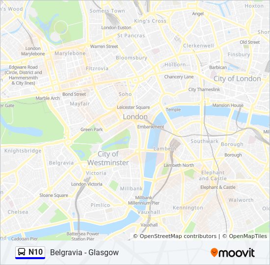 n10 Route: Schedules, Stops & Maps - Glasgow (Updated)