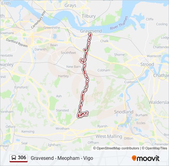 306 Route: Schedules, Stops & Maps - Gravesend (Updated)