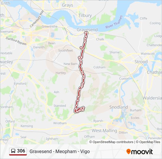 306 Route: Schedules, Stops & Maps - Gravesend (Updated)