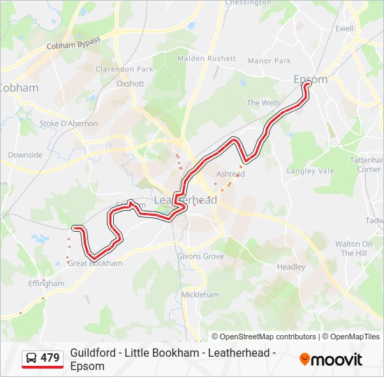 479 Route: Schedules, Stops & Maps - Epsom (Updated)
