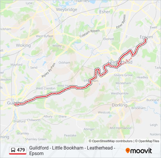 479 Route: Schedules, Stops & Maps - Epsom (Updated)