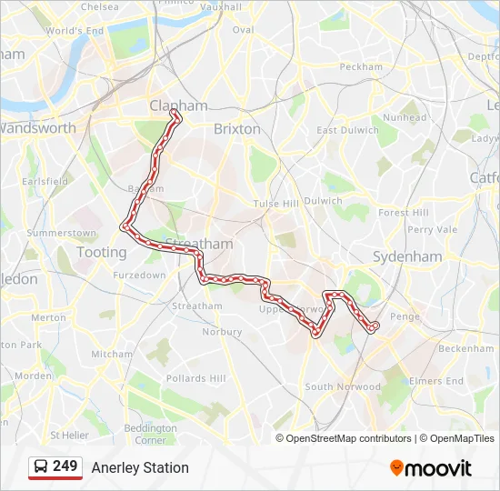 249 Route: Schedules, Stops & Maps - Anerley Station (Updated)
